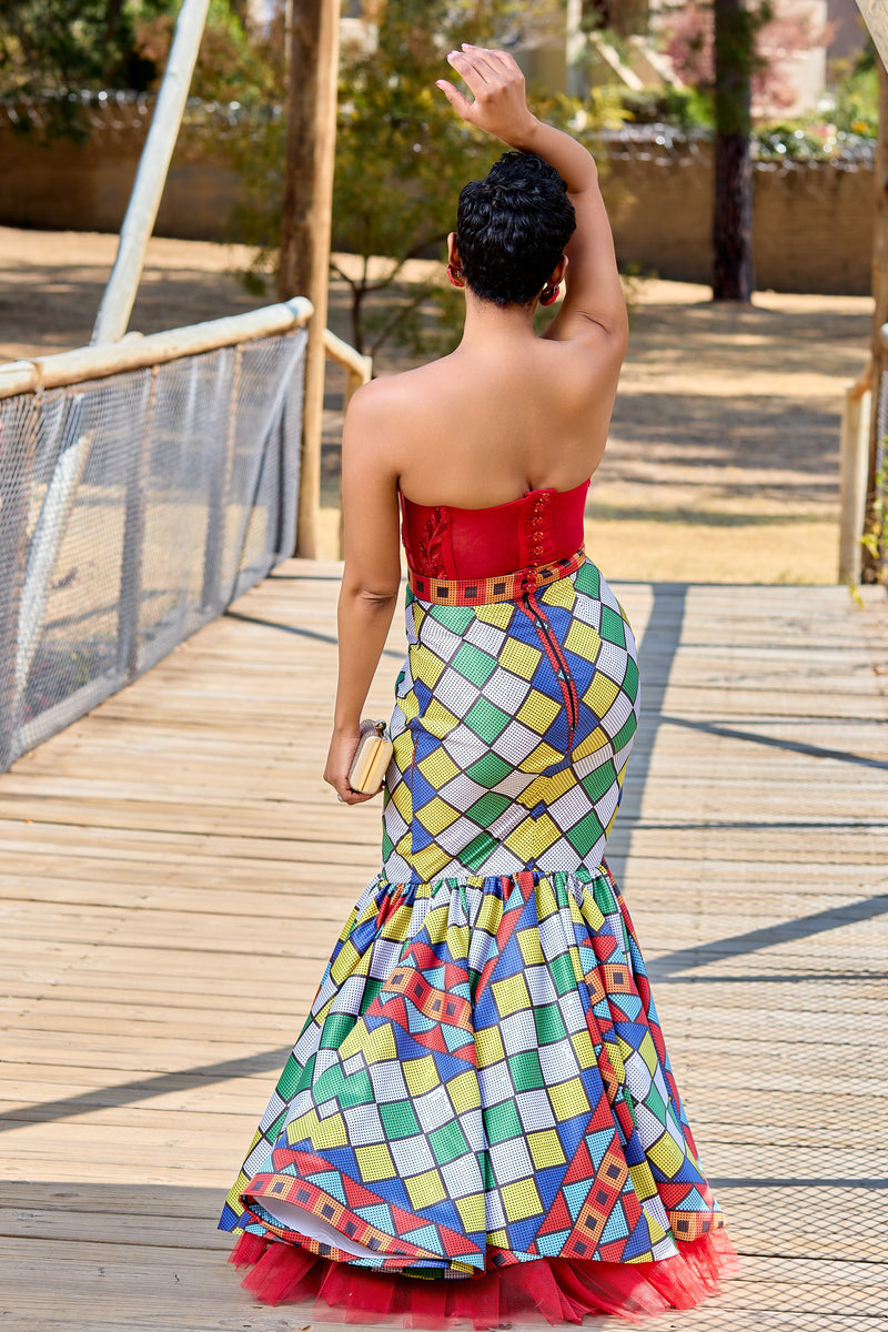 The Mermaid Red Dress - Redline Print – eYami