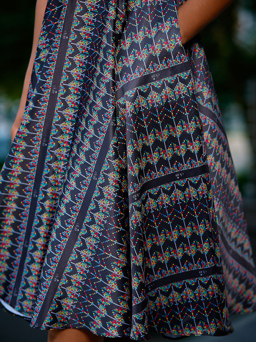 Uthingo Dress - Peacock Multicolored Print – eYami